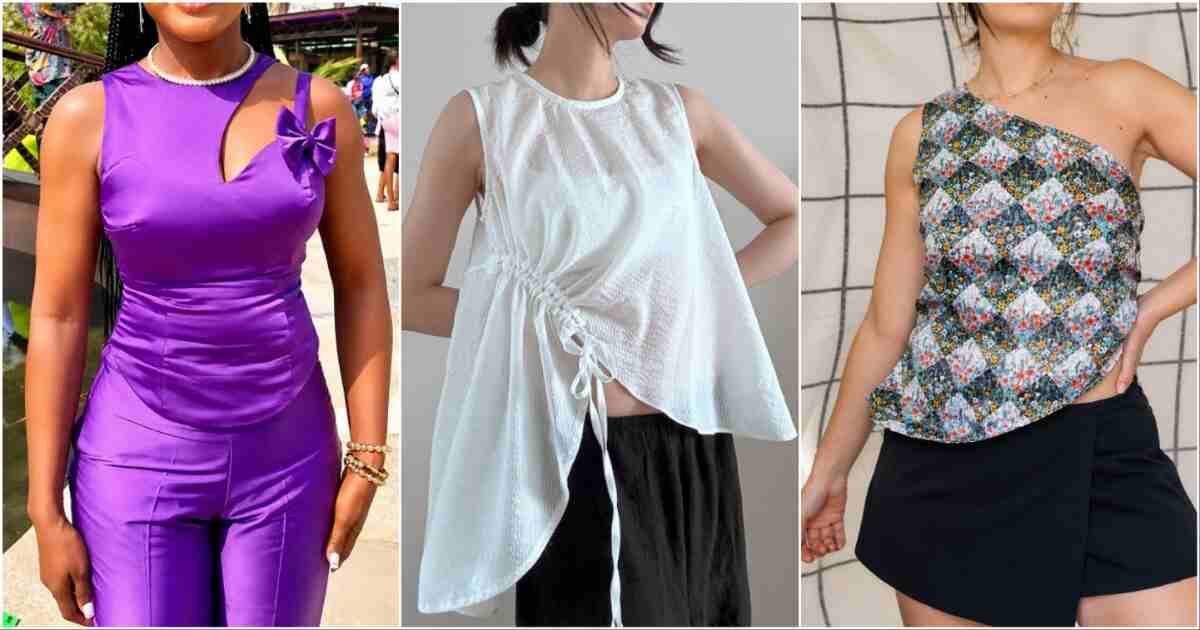 4 Asymmetrical Tie Top Free Sewing Patterns - Hello Lidy